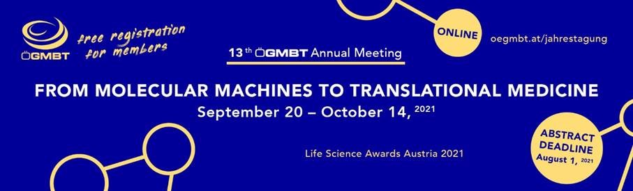 13. ÖGMBT Jahrestagung - BioTechMed-Graz